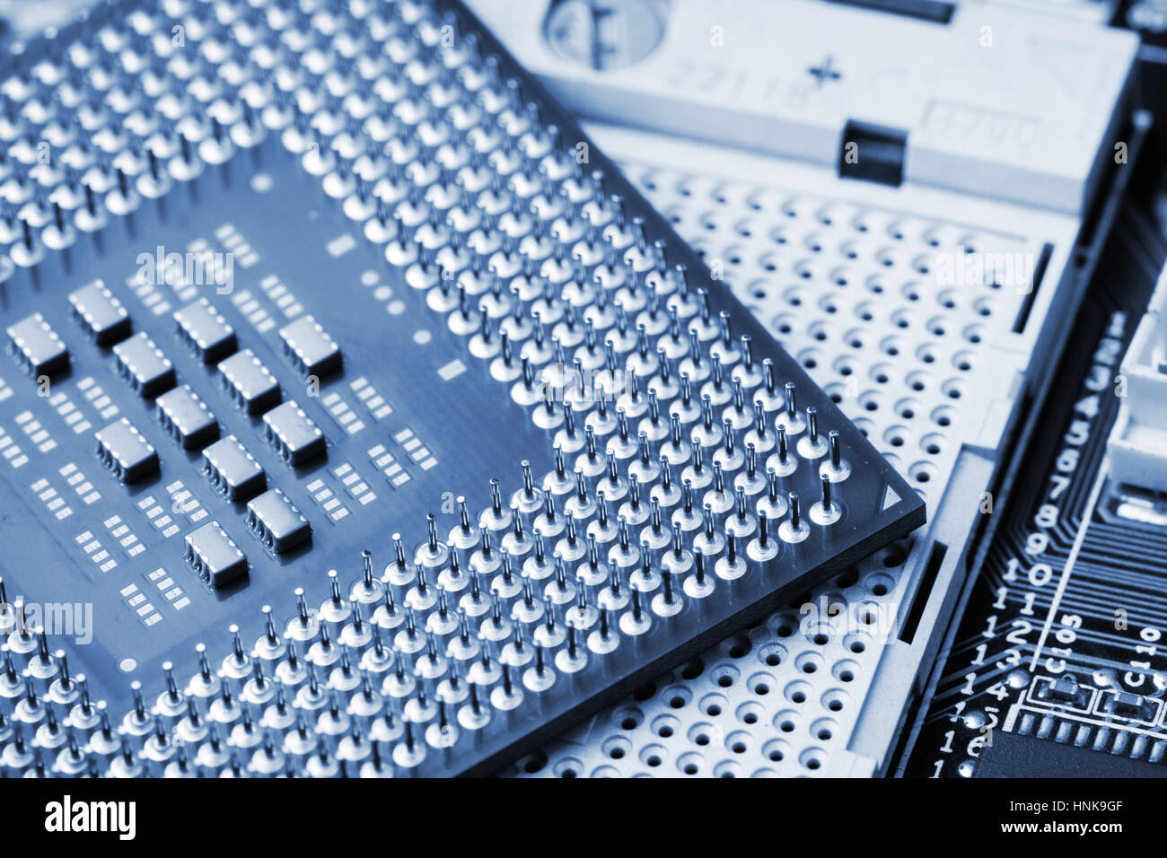 closeup details of Central Processing Unit (CPU Stock Photo - Alamy