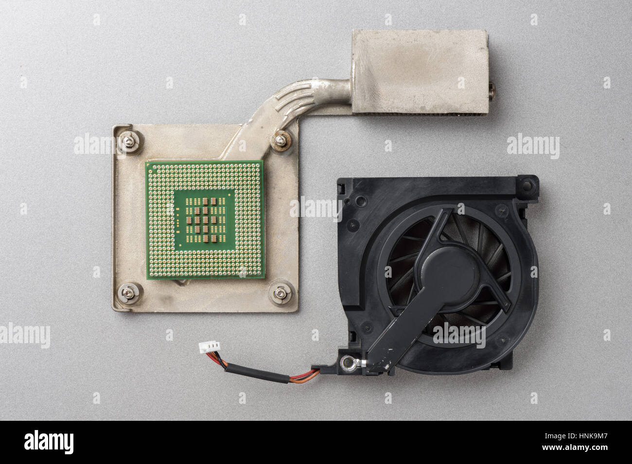 Central Processing Unit (CPU) on the heatsink (cooler Stock Photo - Alamy