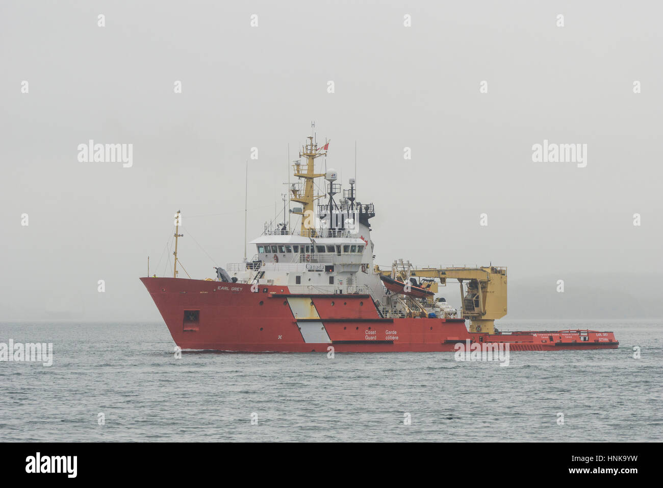 Canadian Coast Guard Ship (CCGS) Earl Grey entering the harbour at ...