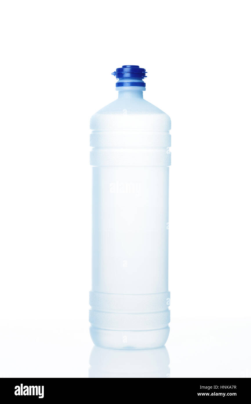 Distilled water for refill car's battery on white background Stock ...