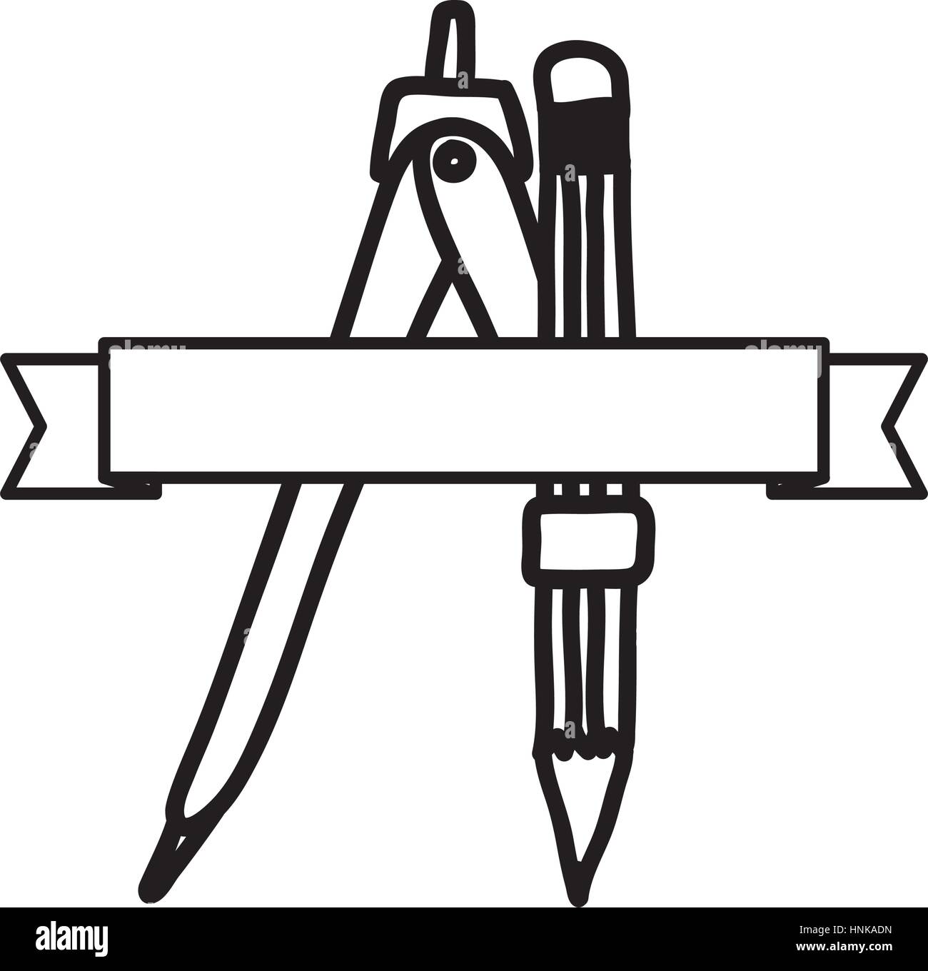 Cartoon compass geometry drawing school hi-res stock photography and ...