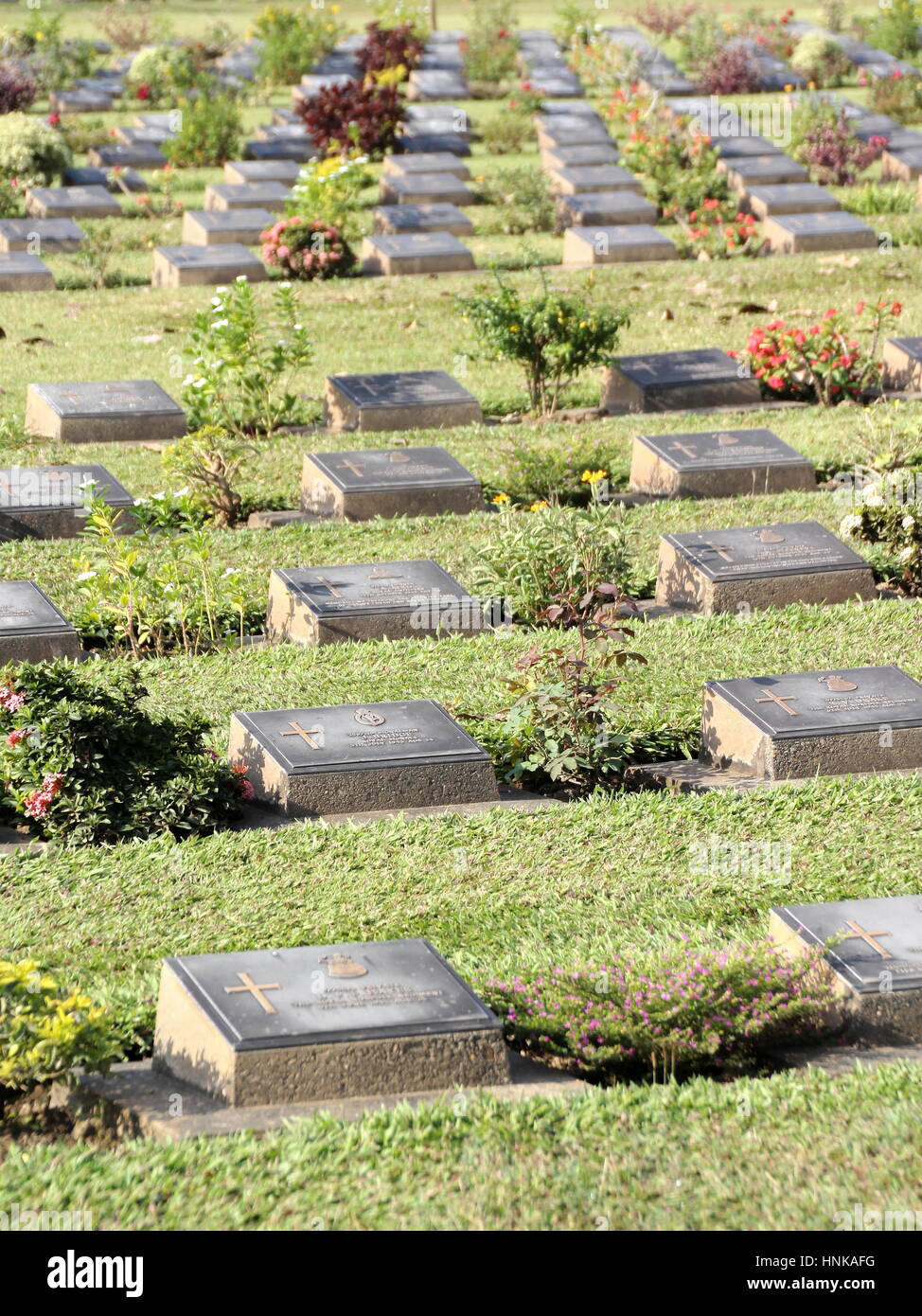 Kanchanaburi War Cemetery in Kanchanaburi, Thailand Stock Photo - Alamy