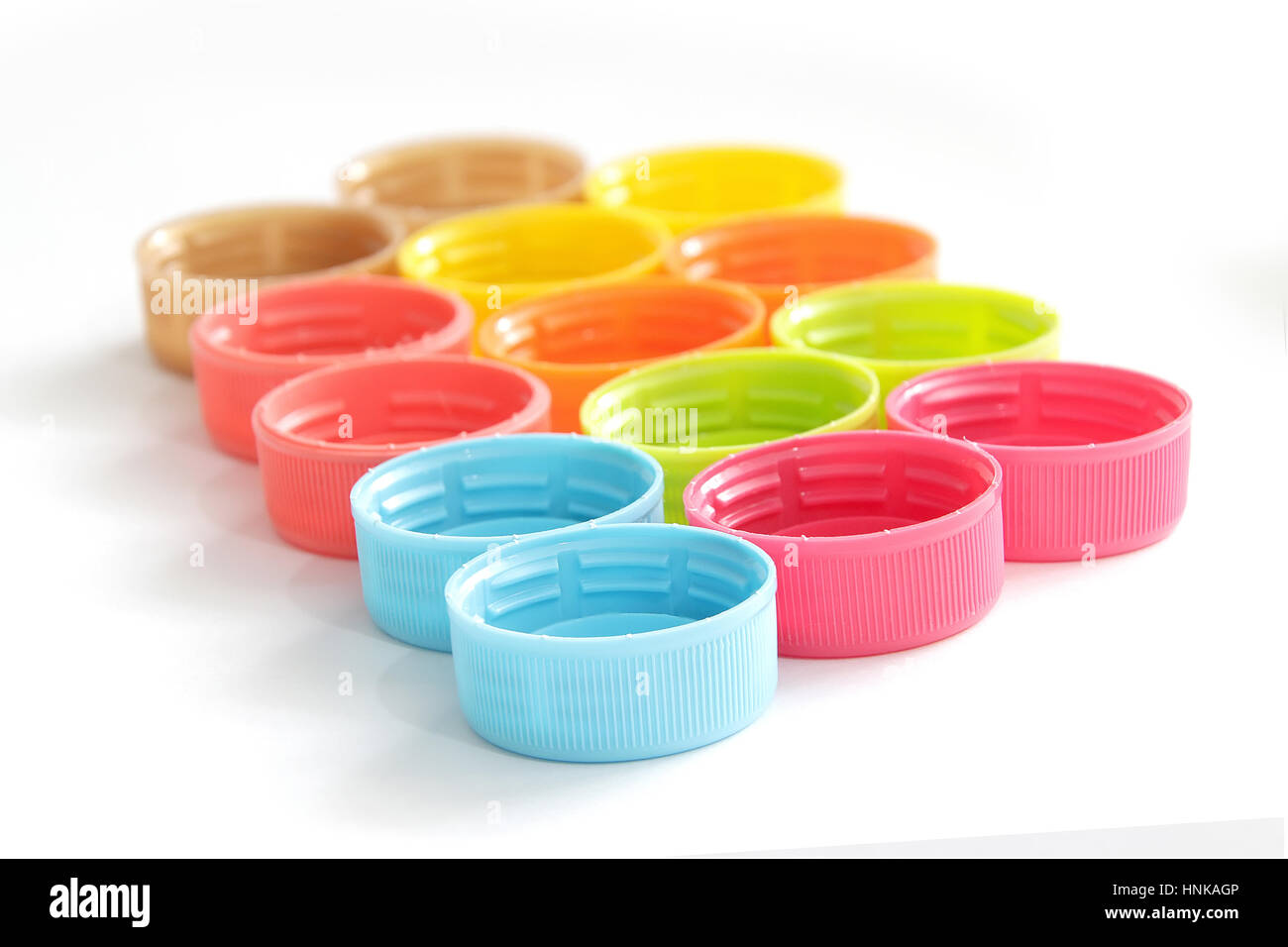 Colorful Bottle Cap Isolated on White Background Stock Photo - Alamy