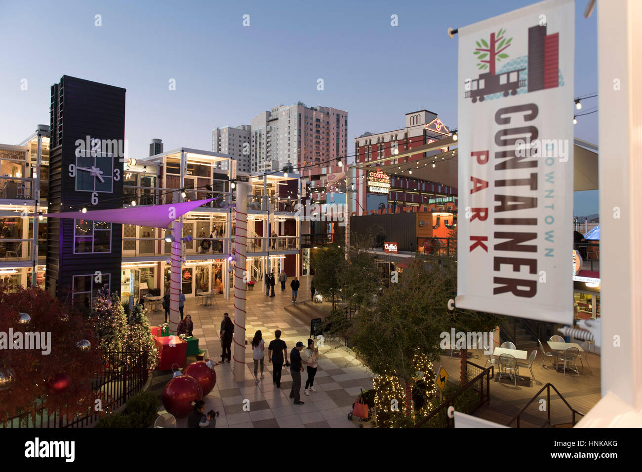 Downtown container park hi-res stock photography and images - Alamy