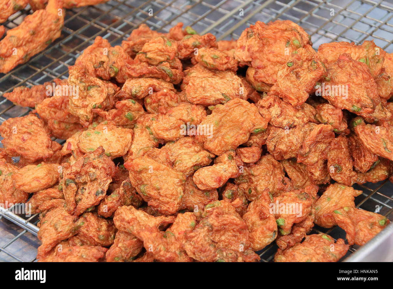 Thai Food - Spicy Fried Fish Patty in Thai Local Market Stock Photo - Alamy