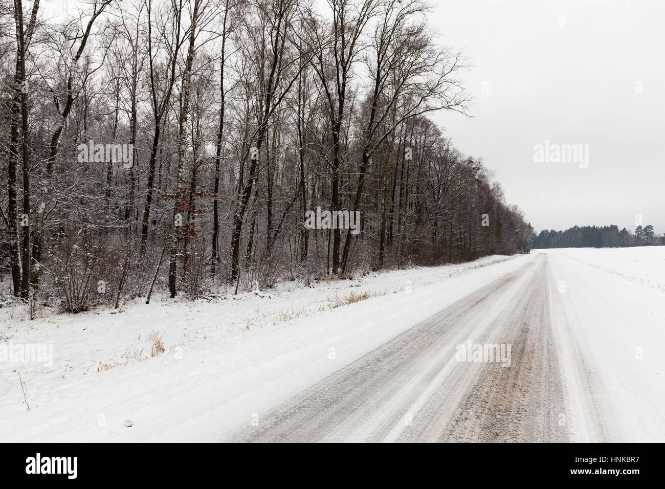 muddy road, winter Stock Photo - Alamy