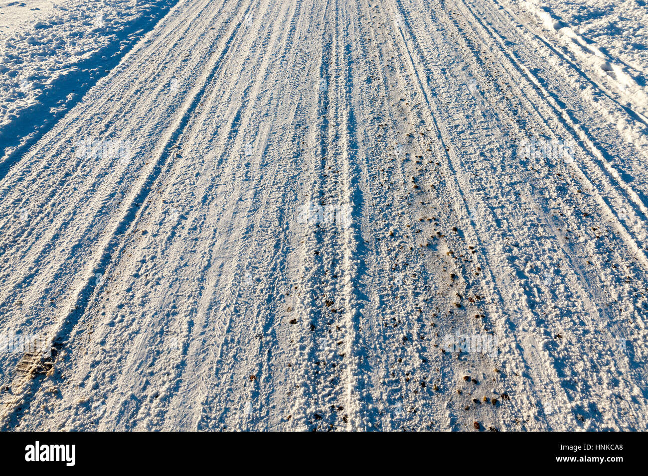 muddy road, winter Stock Photo - Alamy