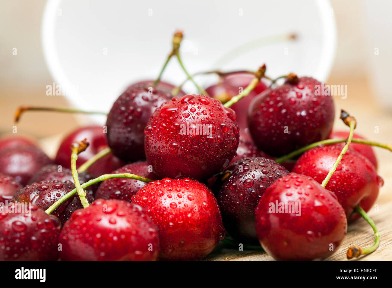 maroon ripe cherries Stock Photo - Alamy