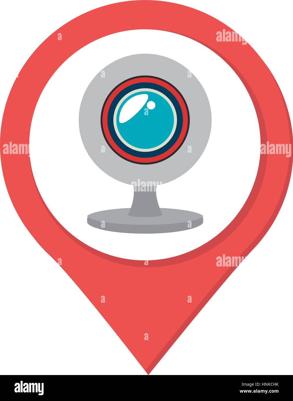 color map pointer with webcam vector illustration Stock Vector Image ...