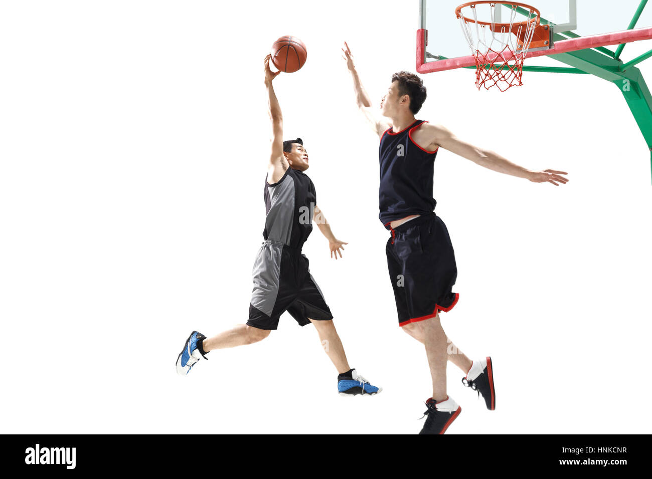 Basketball players to play basketball Stock Photo - Alamy