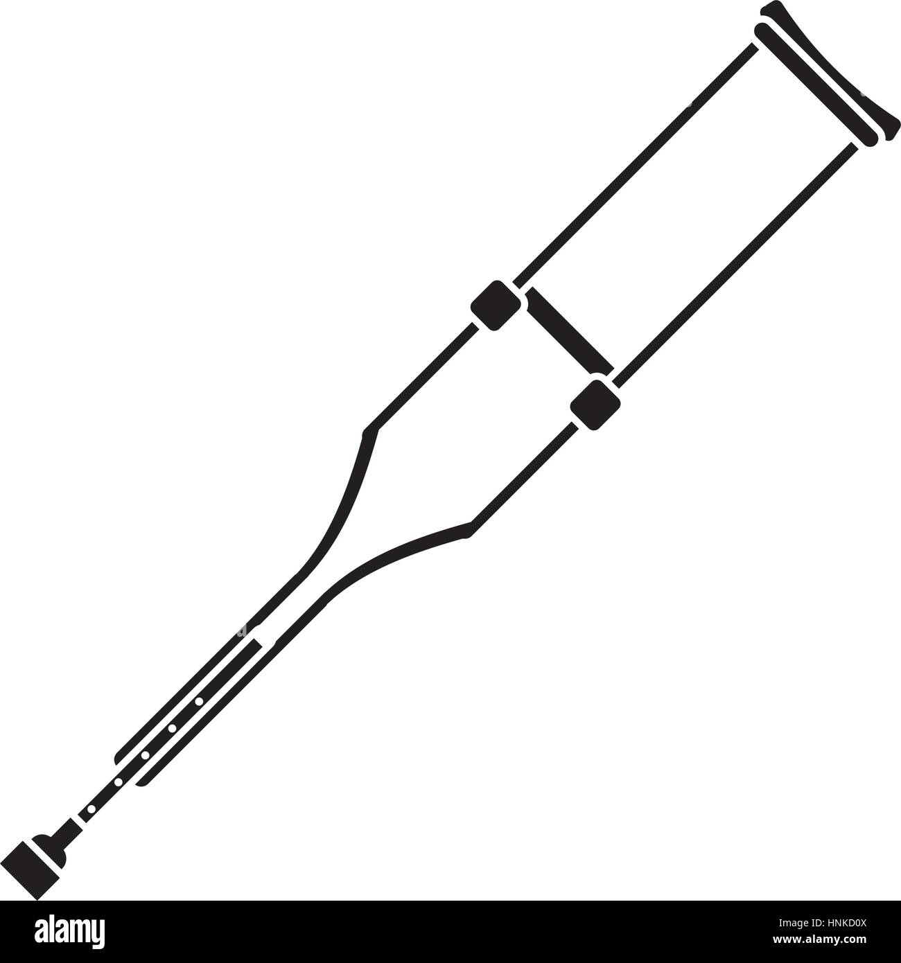 crutch disabled support icon pictogram vector illustration eps 10 Stock ...