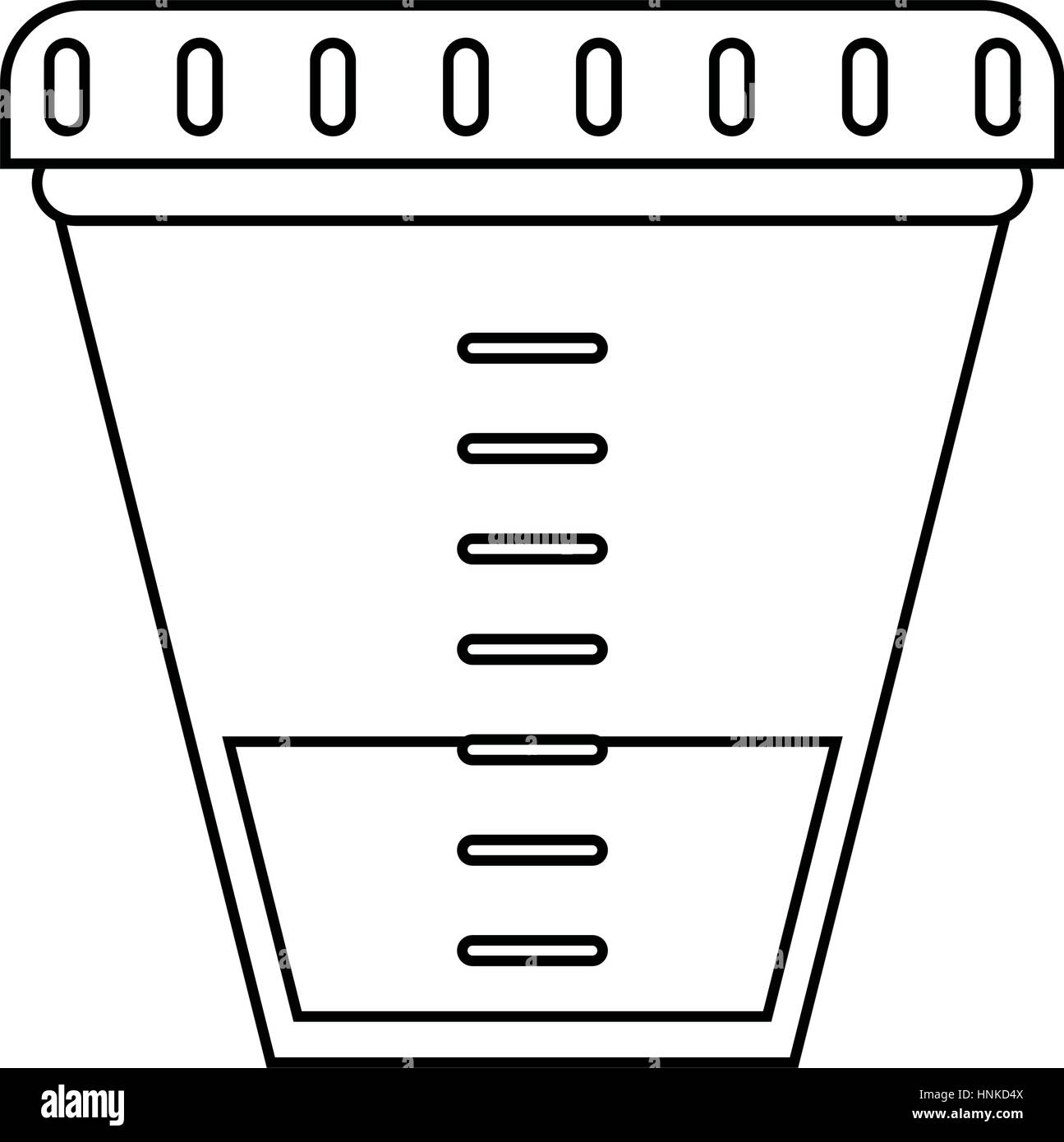 container sample laboratory icon thin line vector illustration eps 10 ...