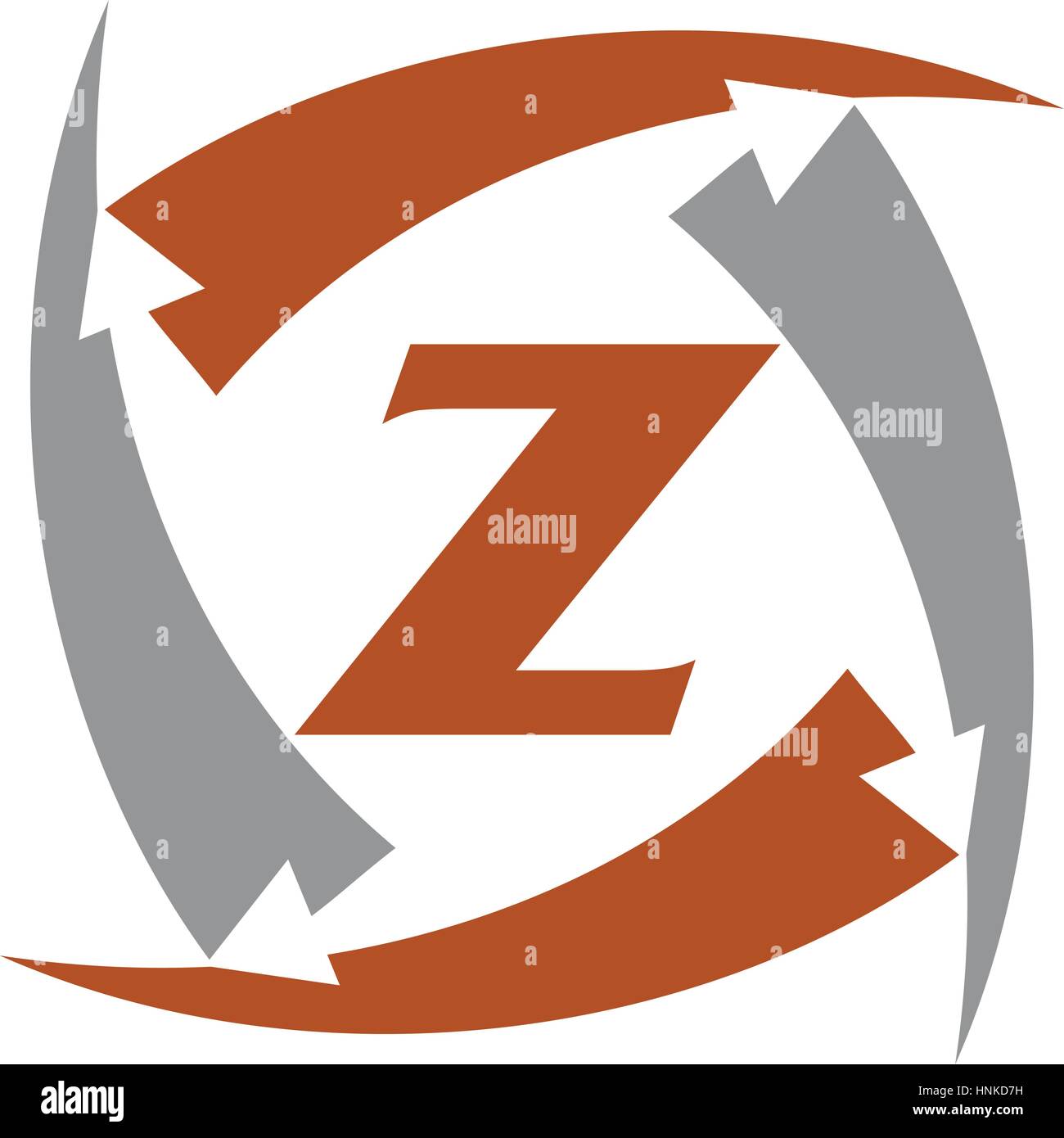Arrow Rotation Swoosh Letter Z Stock Vector Image & Art - Alamy