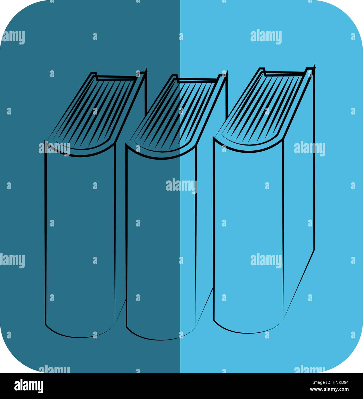 sketch standing books in square frame vector illustration Stock Vector ...