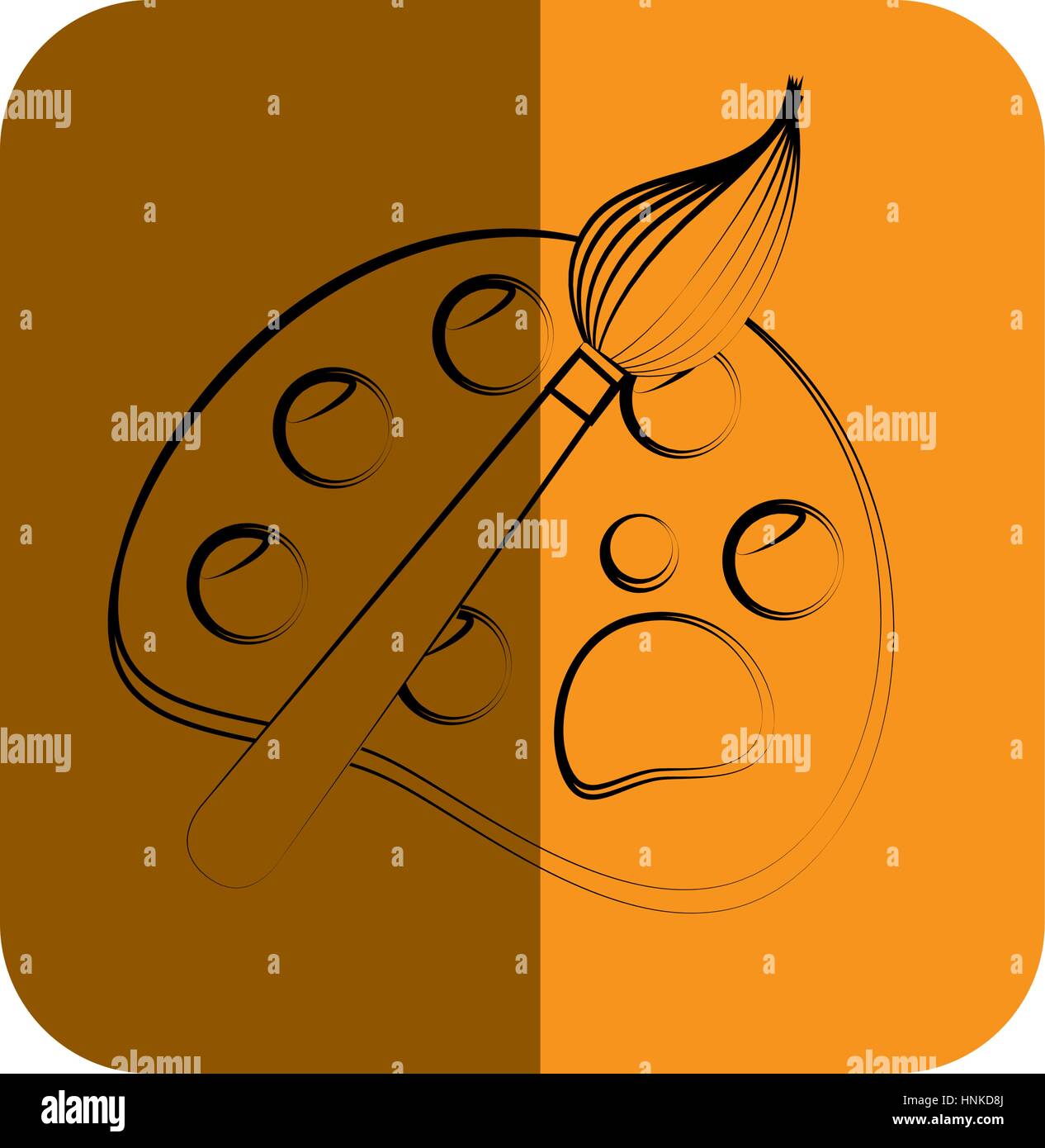 Artist paint brushes in Stock Vector Images - Alamy