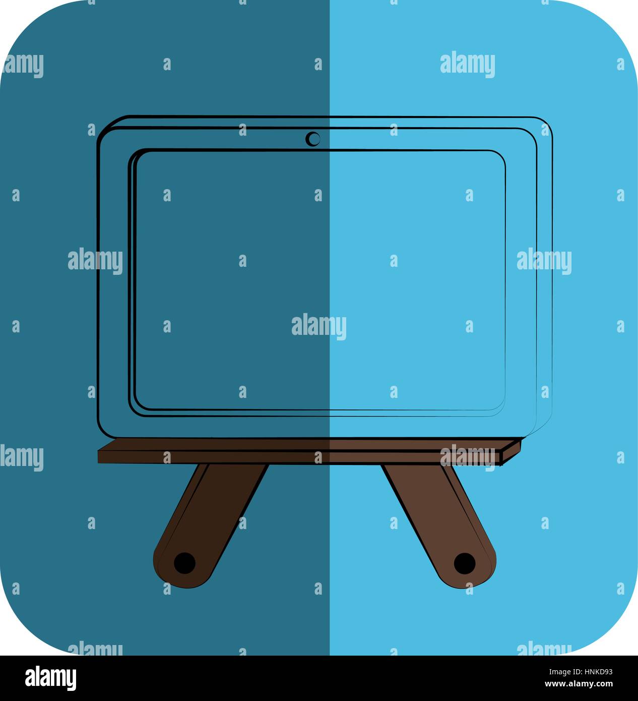 sketch of school slate in square frame vector illustration Stock Vector ...