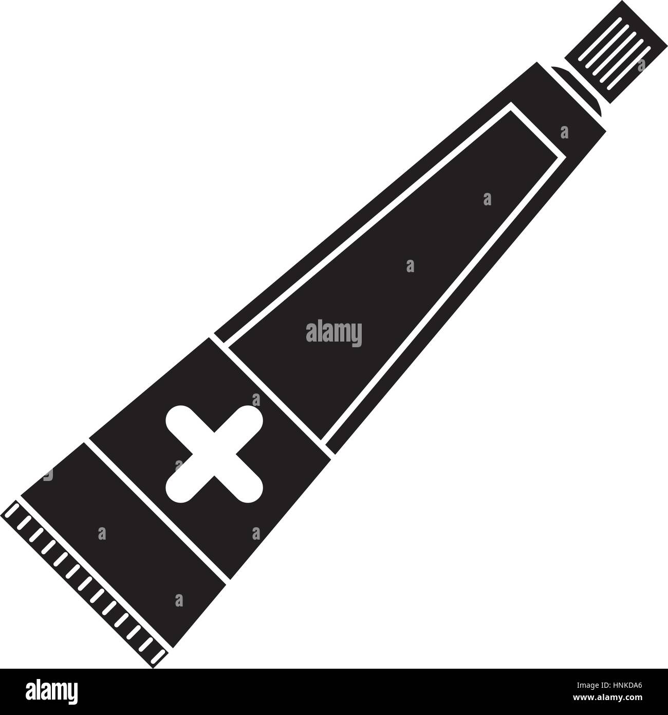ointment cream tube medicine pictogram vector illustration eps 10 Stock ...