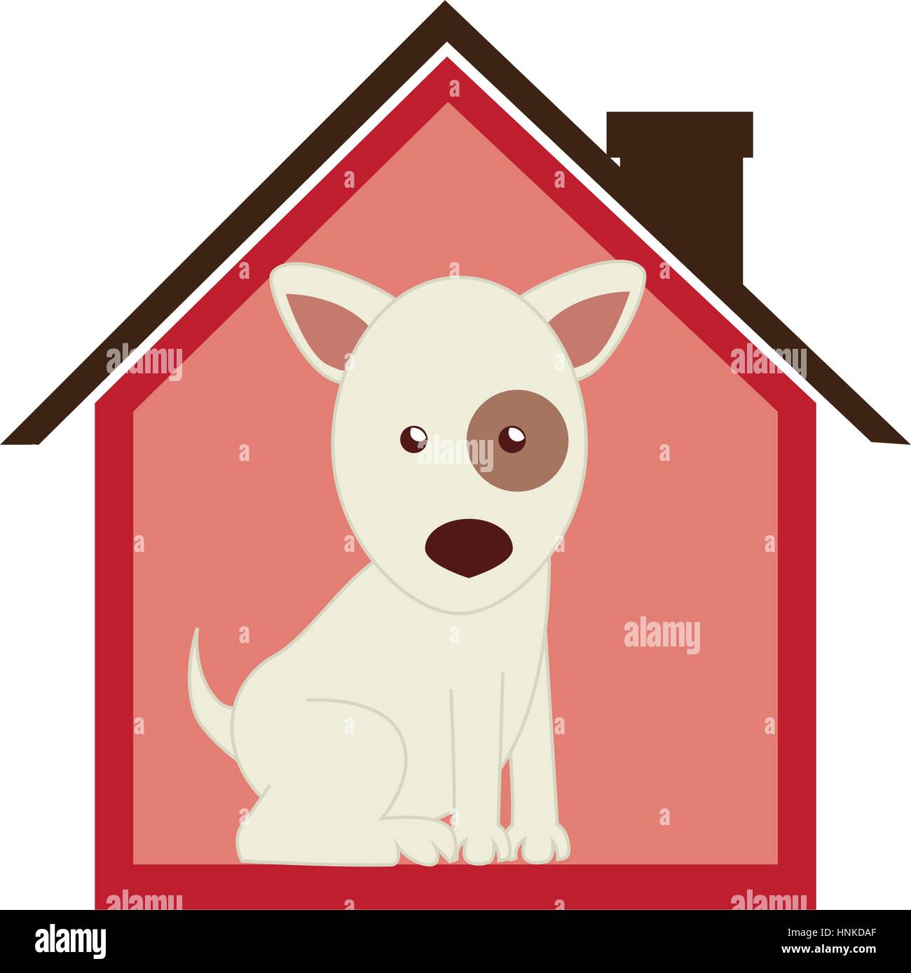 Dog House Silhouette Vector