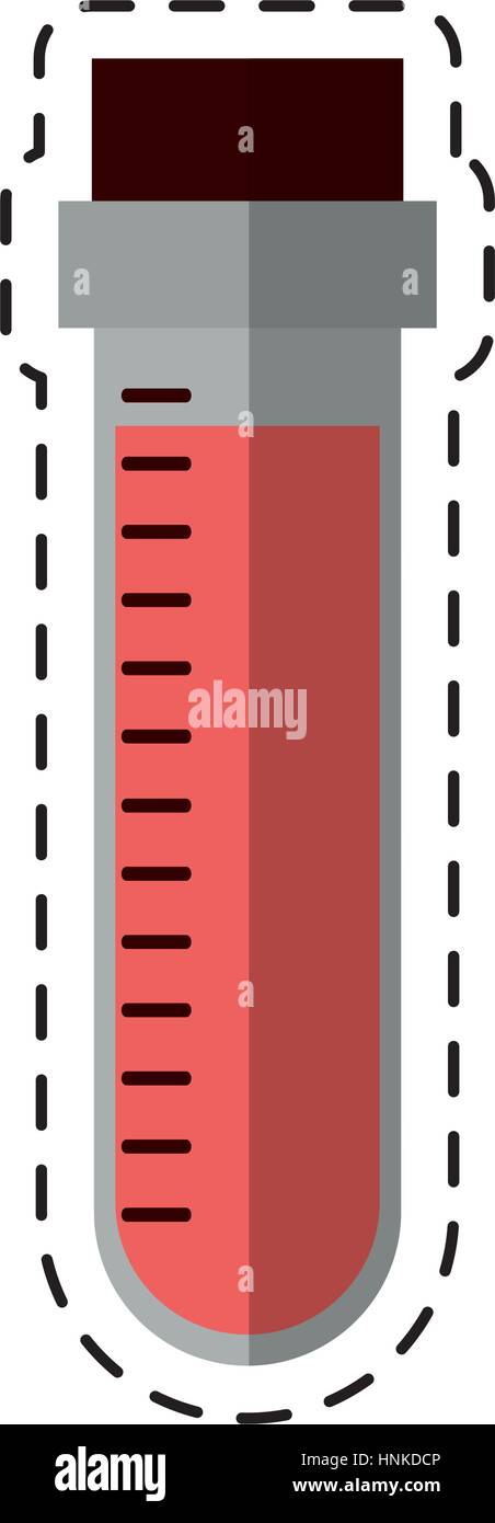 cartoon test tube laboratory medical icon vector illustration eps 10 ...