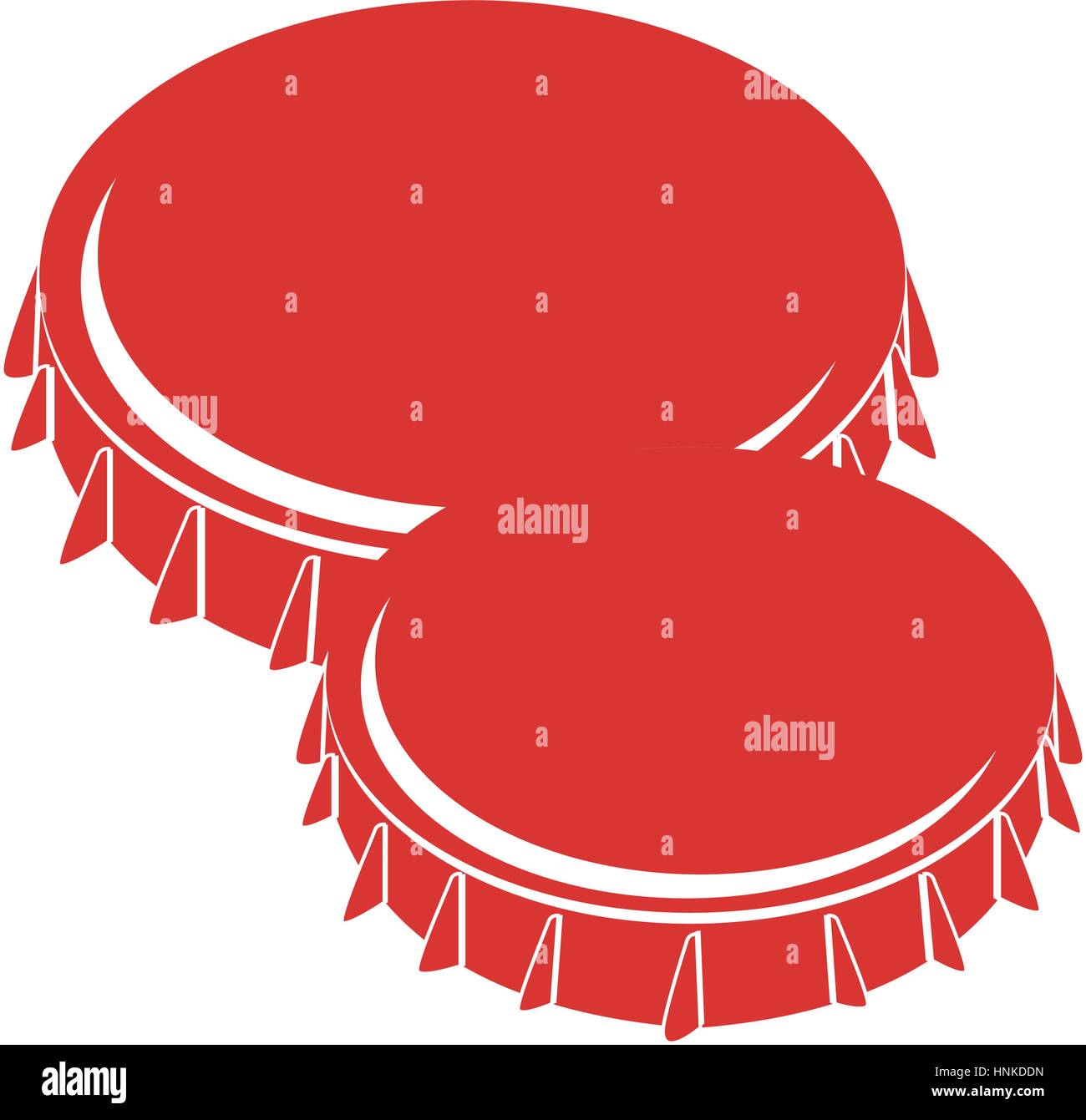 set collection colorful metal beer lid vector illustration Stock Vector ...