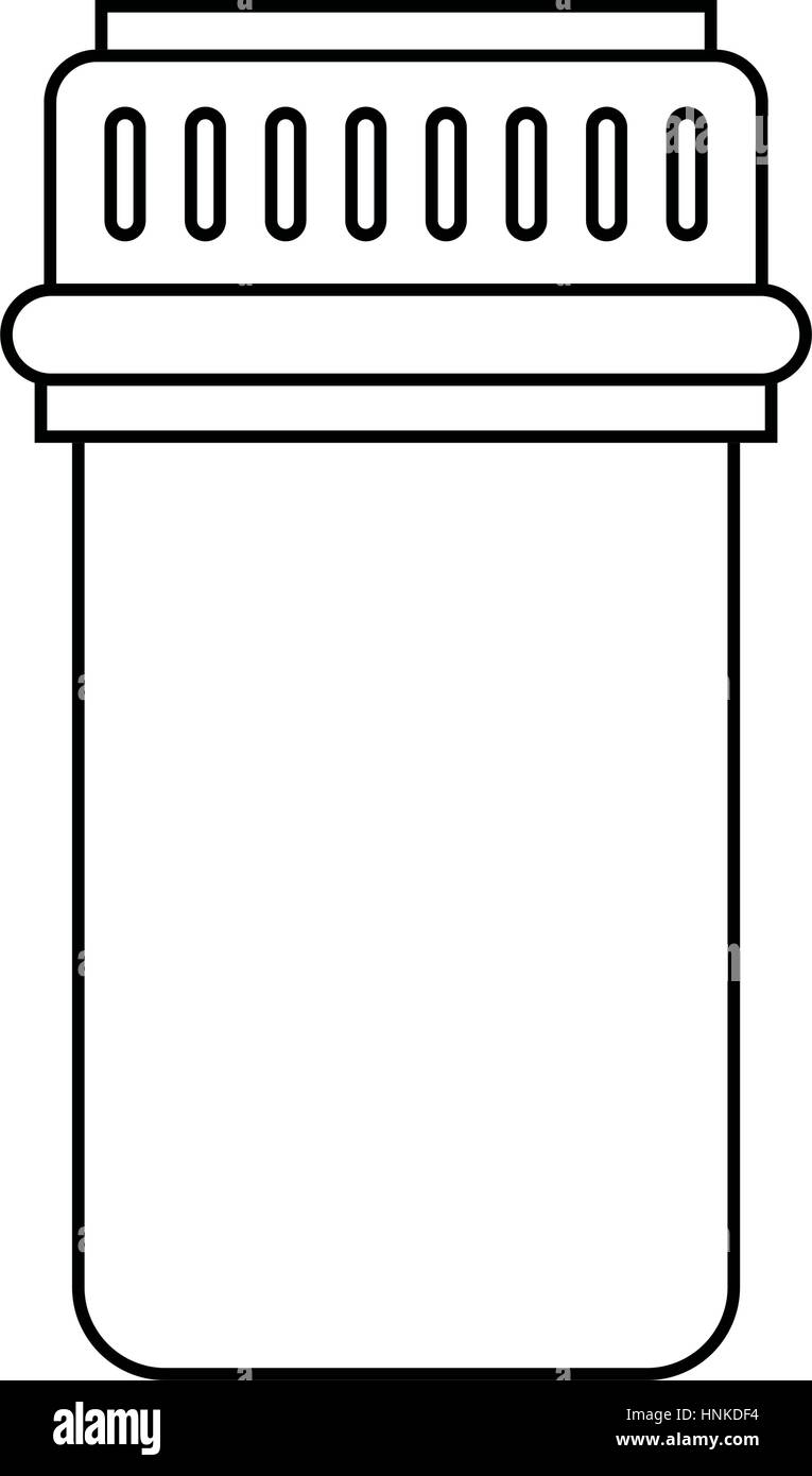 container capsule medicine icon thin line vector illustration eps 10 ...
