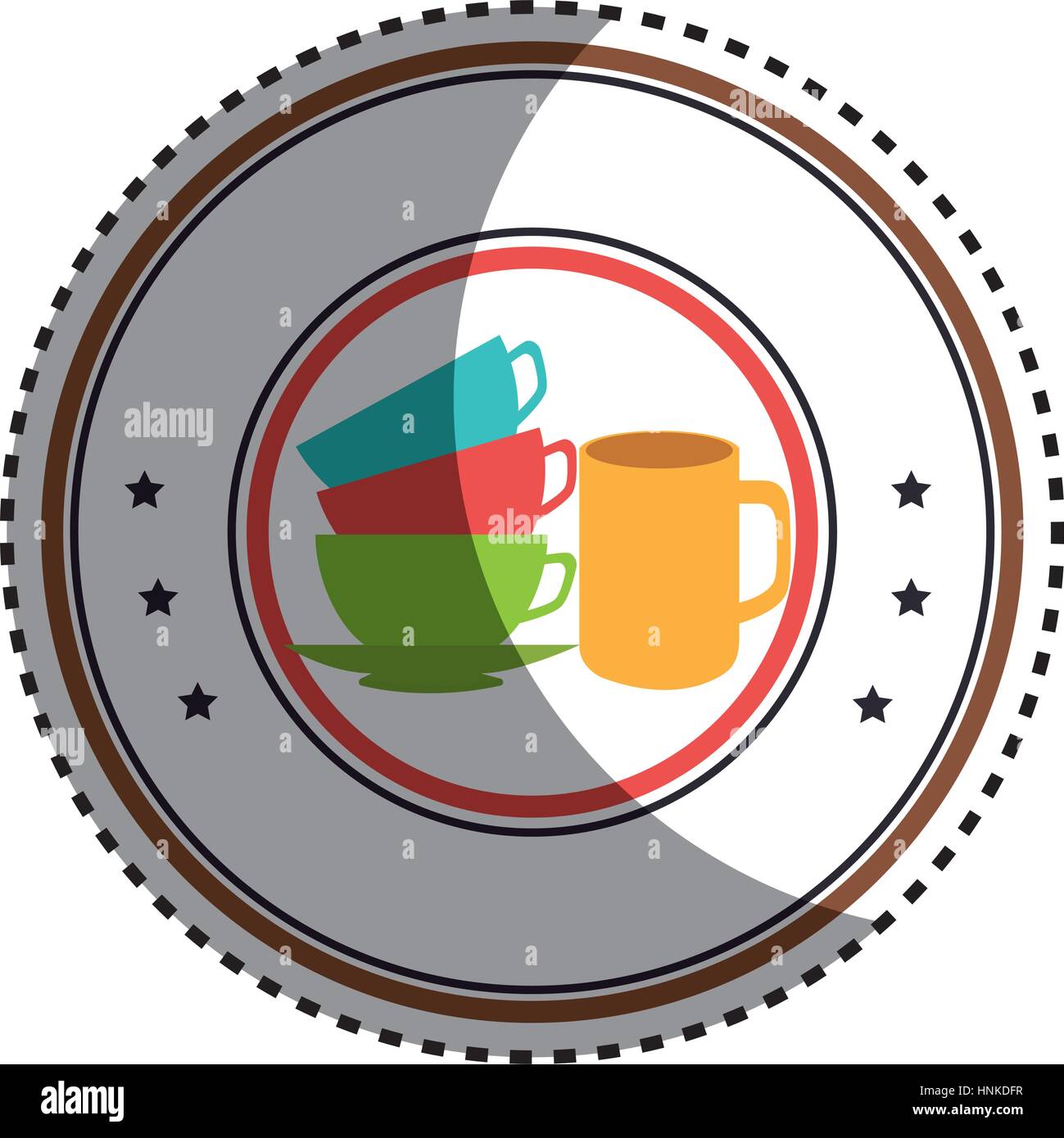 Decorative plate circular colorful Stock Vector Images - Alamy