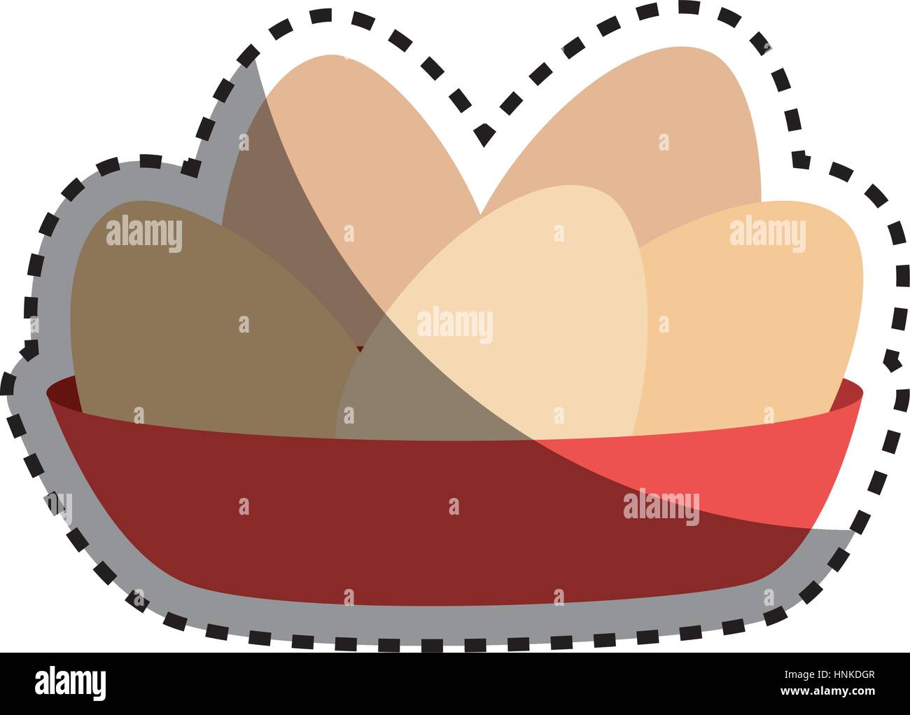 Raw eggs bowl Stock Vector Images - Alamy