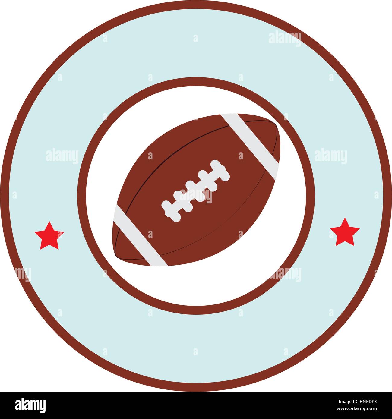 colorful circular emblem with football ball and label vector ...