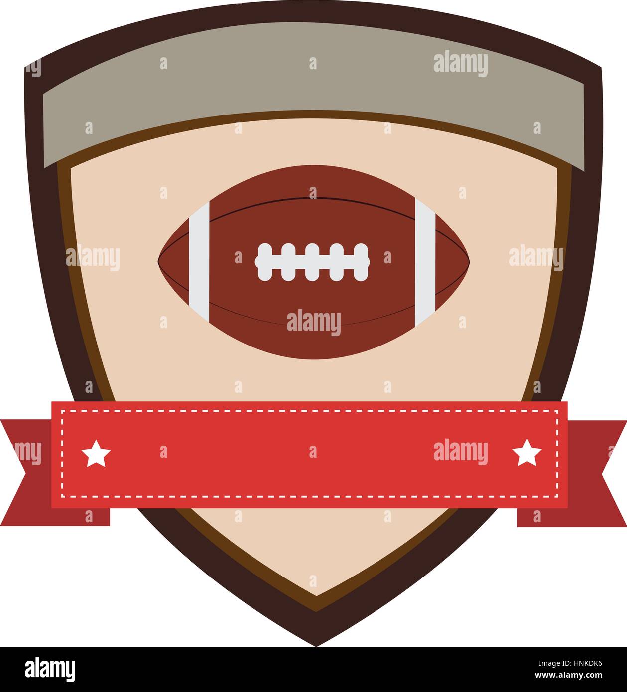 colorful emblem with football ball and label vector illustration Stock ...