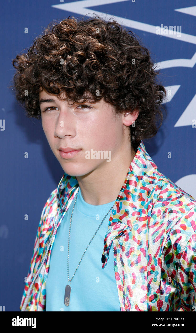 Nick Jonas pictured during the 2007 Arthur Ashe Kids Day at the USTA ...