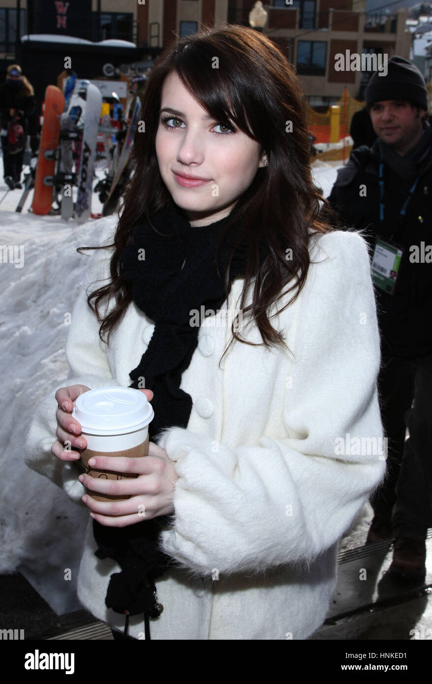 Actress Emma Roberts pictured at the Sundance Lift during the 2009 ...