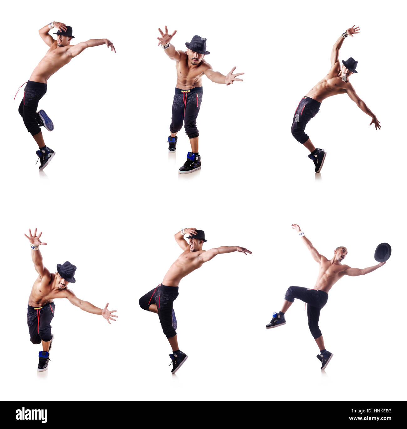 Ripped dancer isolated on the white Stock Photo - Alamy