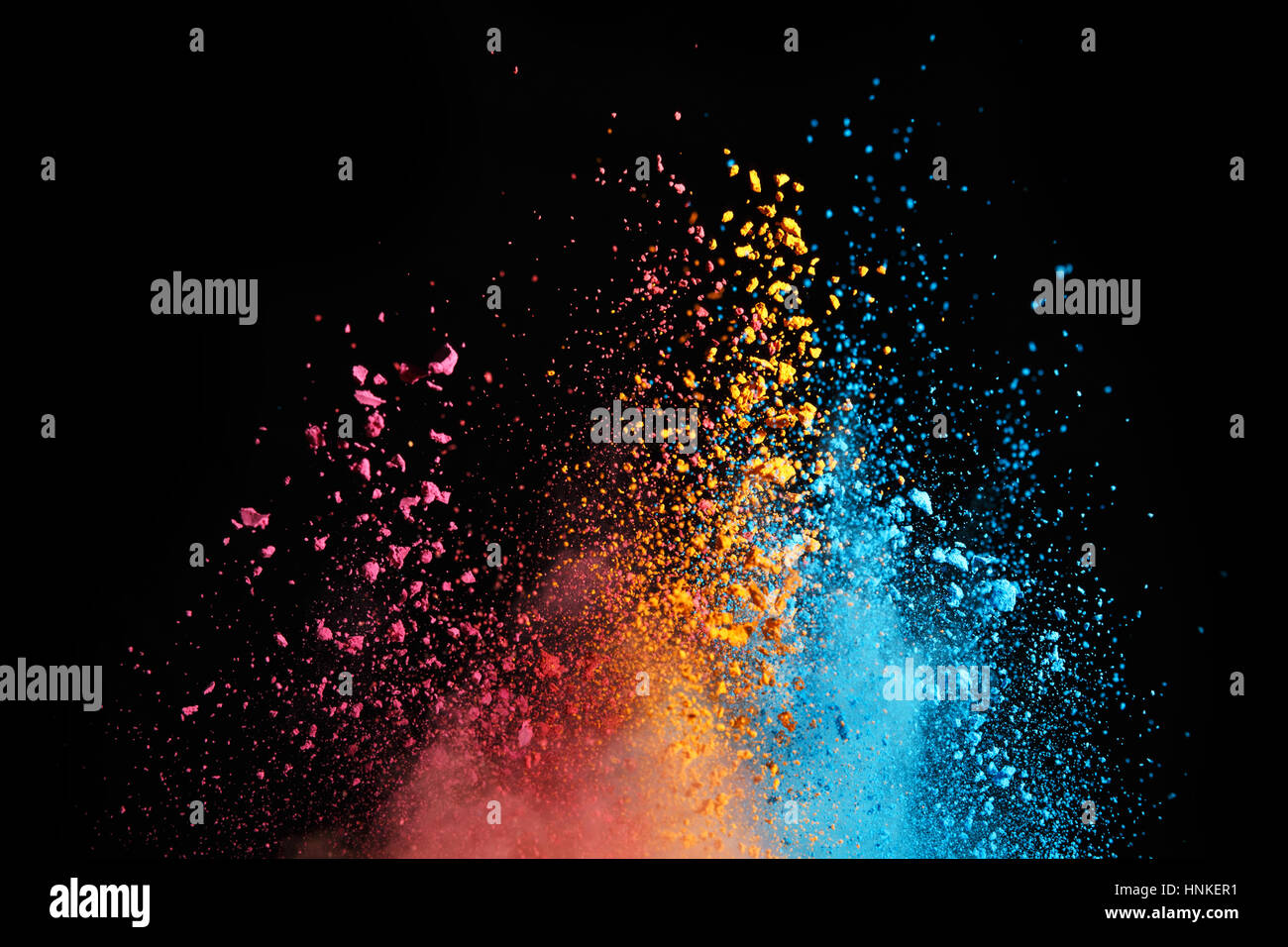 Pink color powder splashing hi-res stock photography and images - Alamy