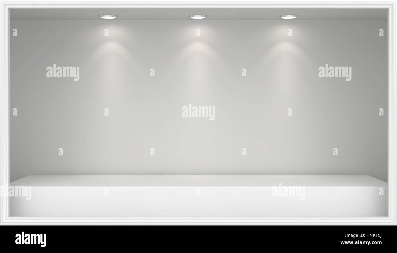 Empty Shop window display Stock Photo - Alamy