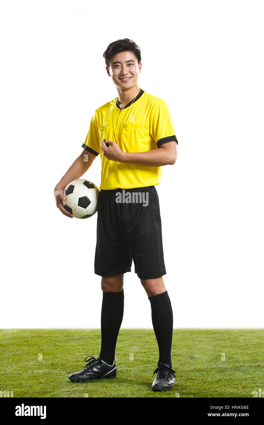Football full length referee hi-res stock photography and images - Alamy