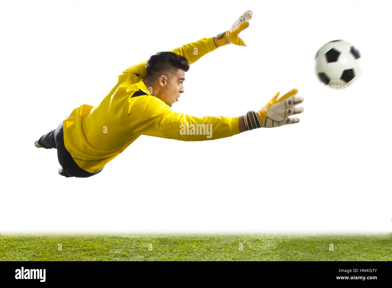 Goalie making a save hi-res stock photography and images - Alamy