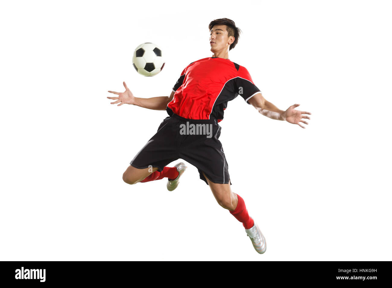 Sport football action arms to side ball hi-res stock photography and ...