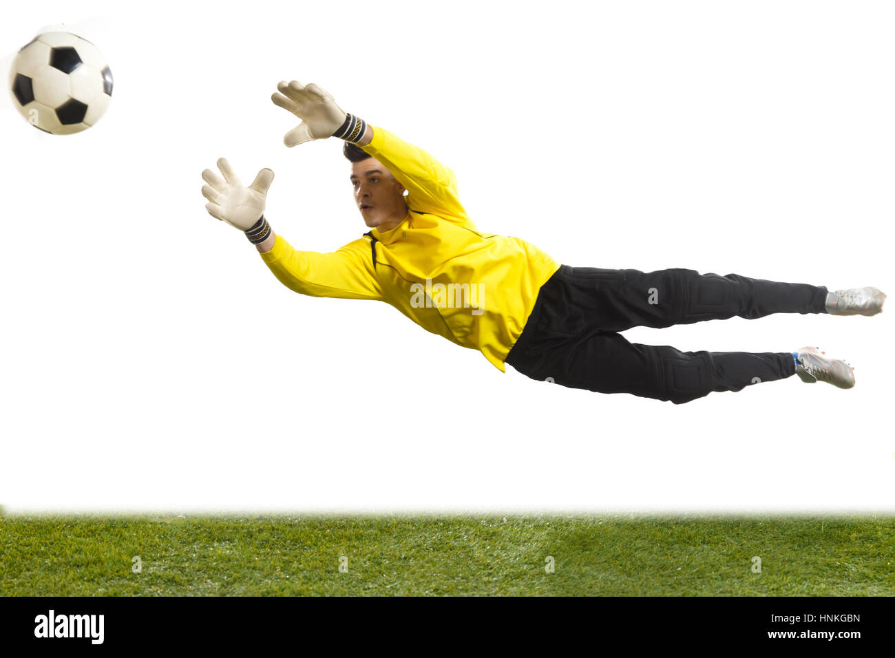Goalie Jumping High Resolution Stock Photography and Images - Alamy