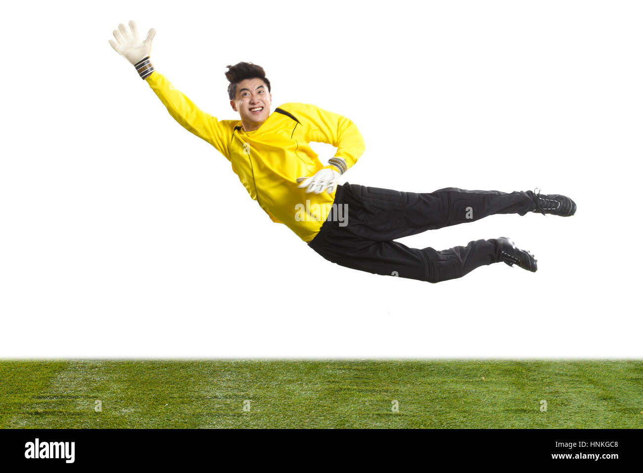 Goalkeeper making a save hi-res stock photography and images - Alamy