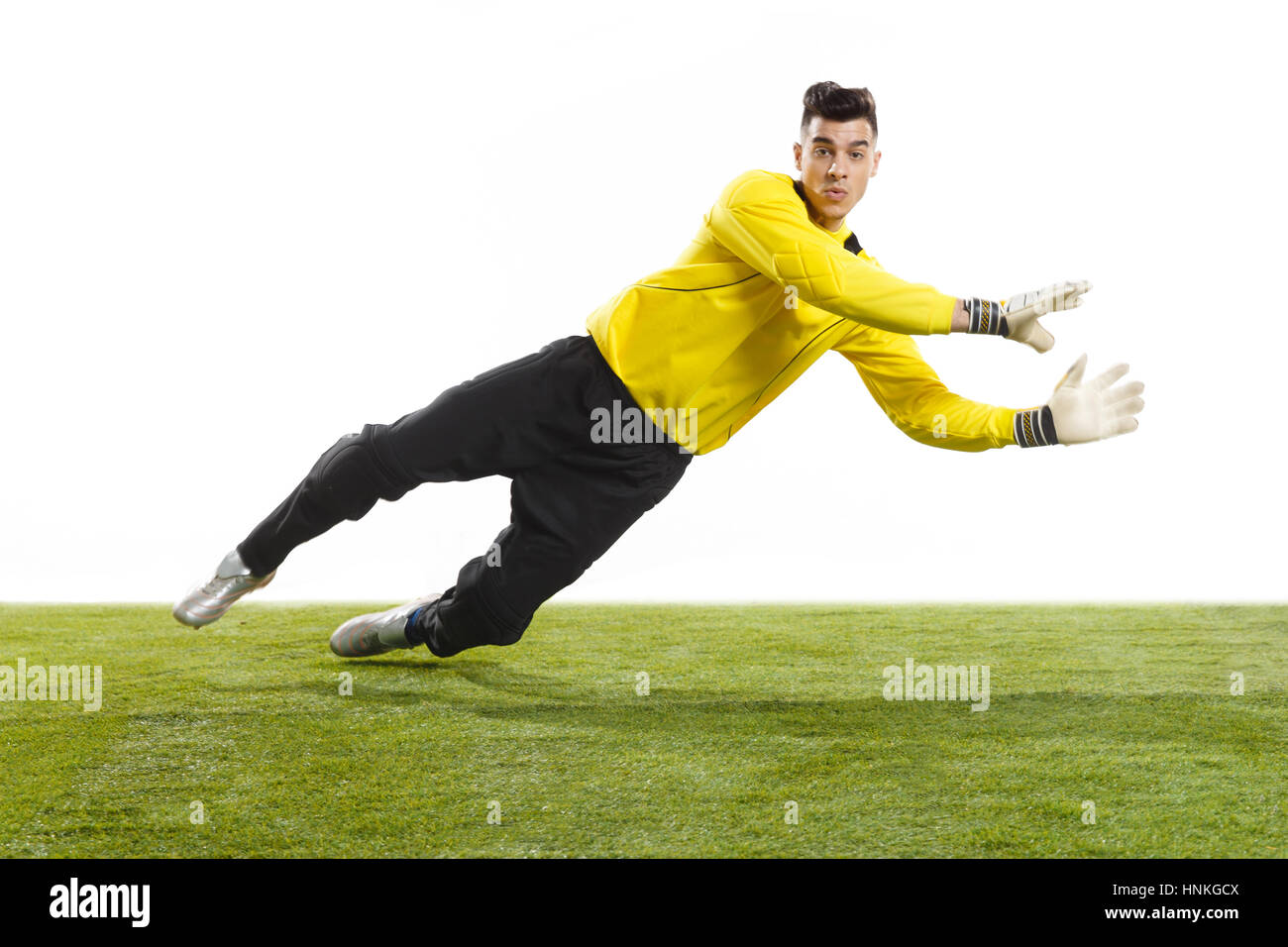 Goalie making a save hi-res stock photography and images - Alamy