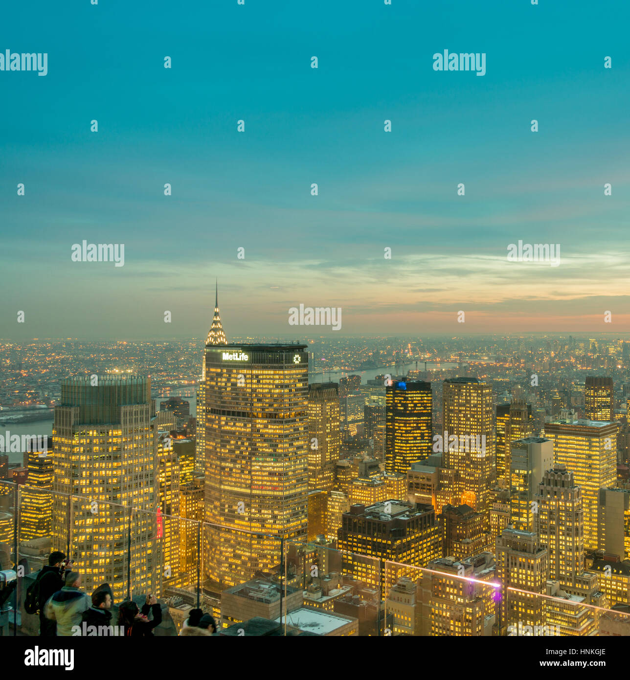 View of New York Manhattan during sunset hours Stock Photo - Alamy