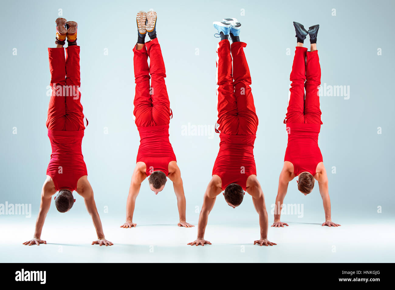 Group gymnastic acrobatic caucasian men hi-res stock photography and ...