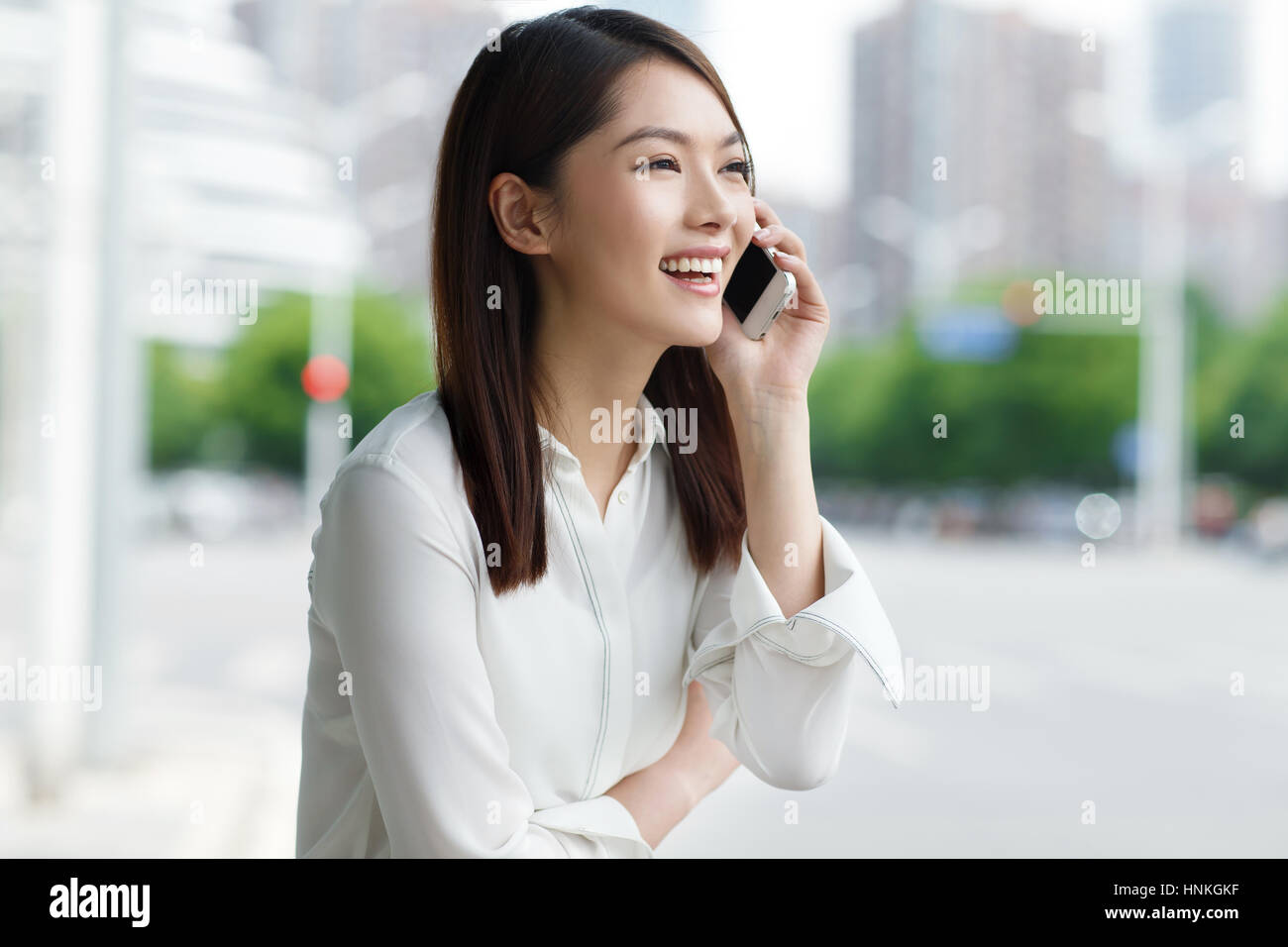 Young woman to call Stock Photo - Alamy