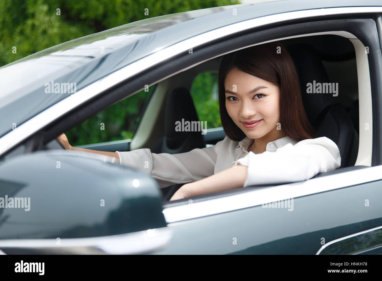 Young women drive Stock Photo - Alamy