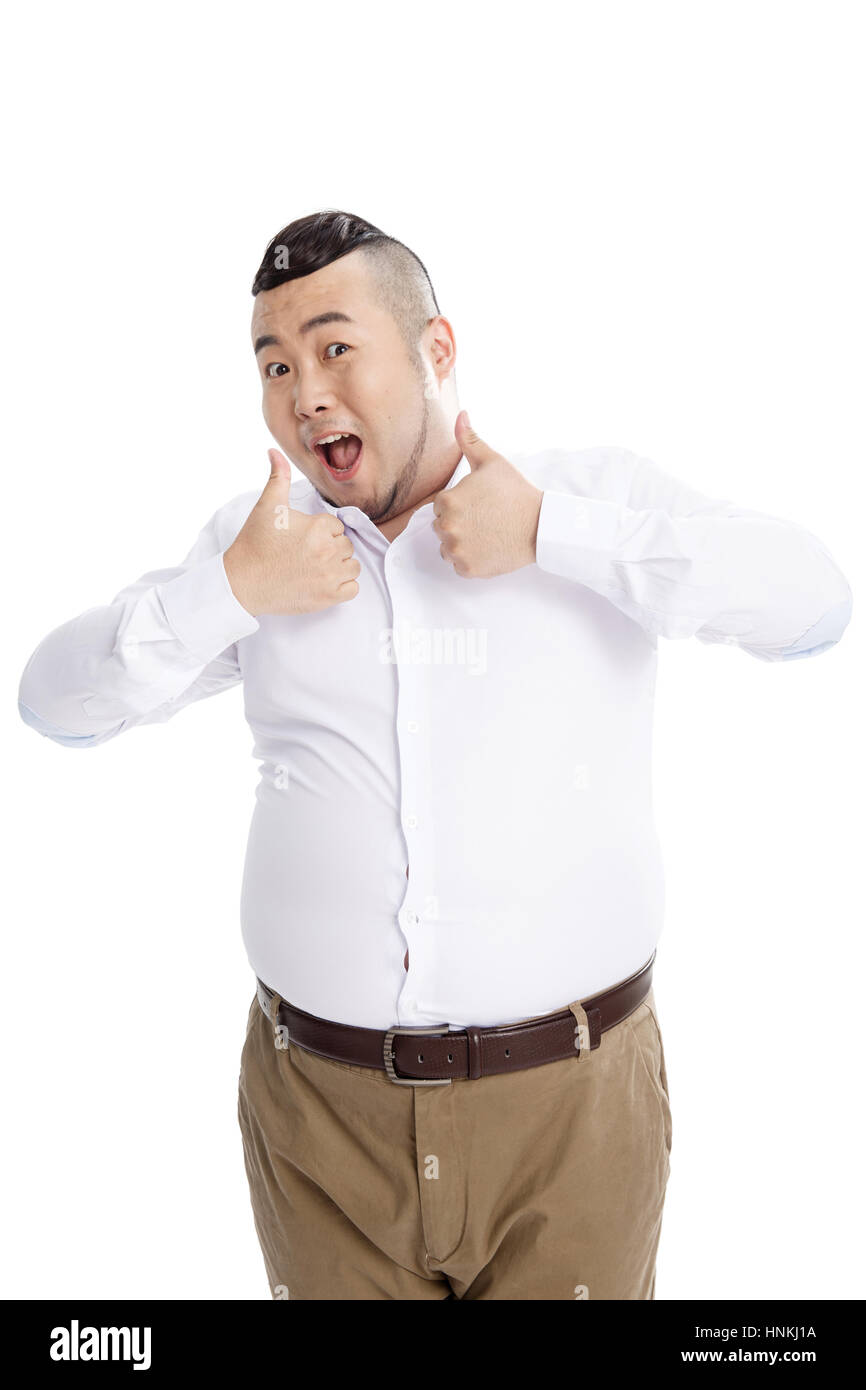 Business fat man Stock Photo - Alamy