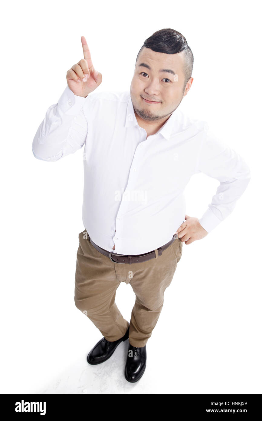 Fat man looking down hi-res stock photography and images - Alamy