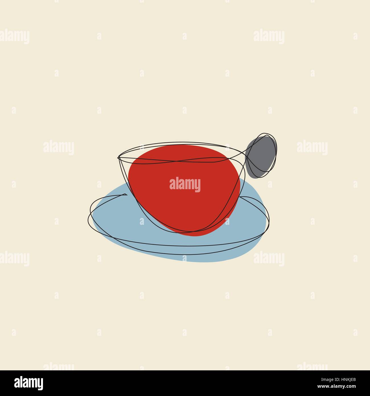 Cup hot coffee cocoa Stock Vector Images - Alamy