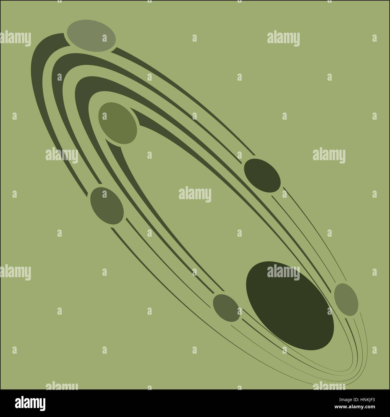 (elliptical or ellipse ) structure Stock Vector Images - Alamy