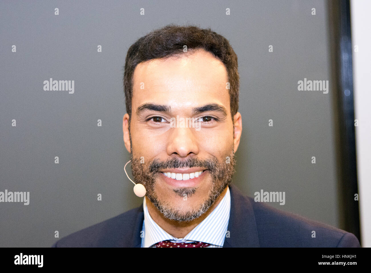 Frankfurt, Germany. 13th Feb, 2017. AMBIENTE: Presenter / Actor Patrick ...