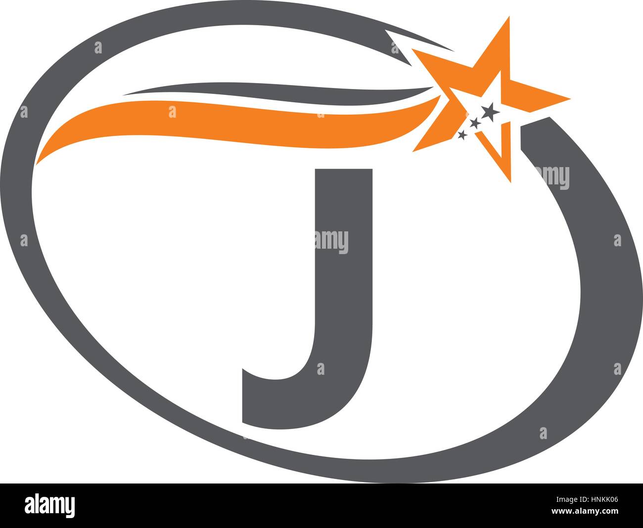 Star Swoosh Letter J Stock Vector Image & Art - Alamy